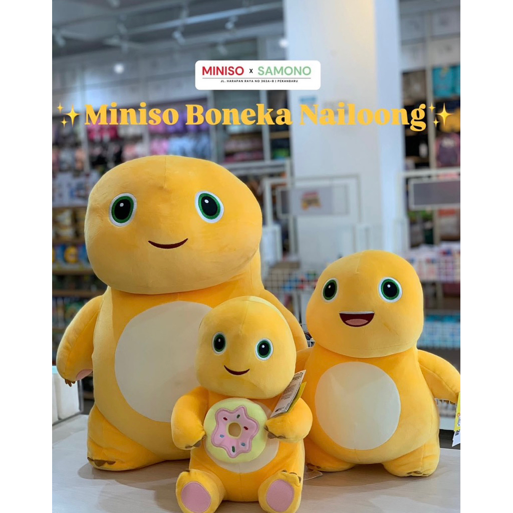 Jual miniso boneka nailong 3 ukuran/ DINO KUNING | Shopee Indonesia