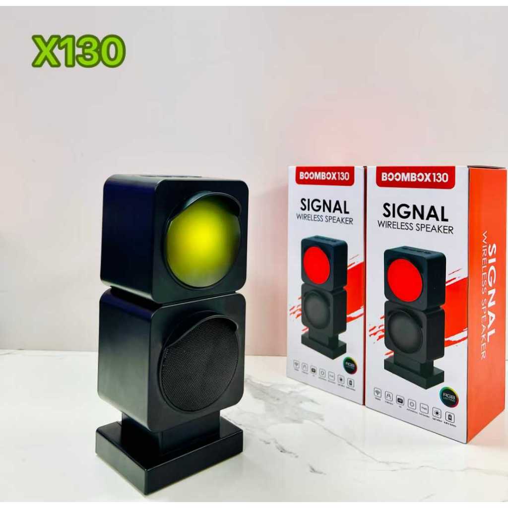 Jual Speaker Lampu Merah BoomBox130 Signal Wireless Speaker Lampu RGB ...