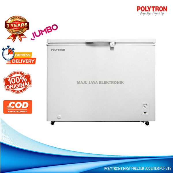 Jual Chest Freezer POLYTRON PCF 318 Quick Cooling Low Watt 300 Liter ...