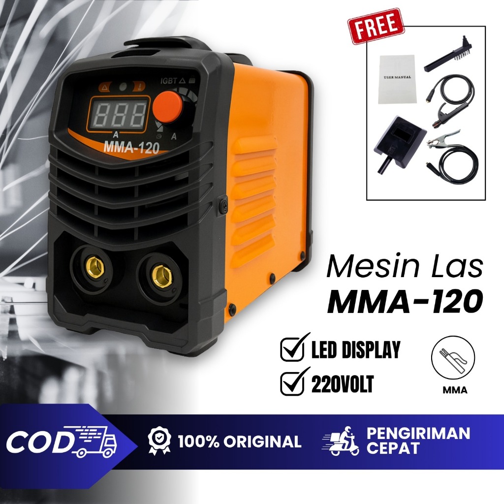 Jual MESIN LAS MMA-120 ALAT LAS BESI MINI 450W TRAVO LAS | Shopee Indonesia