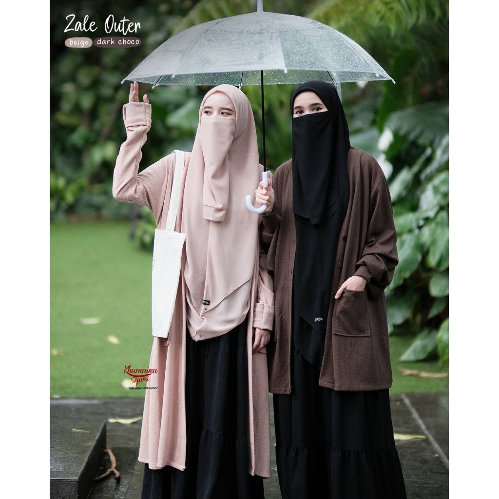 Jual ZALE OUTER BY KHUMAIRA SYARI | OUTER PANJANG WANITA BAHAN PREMIUM ...