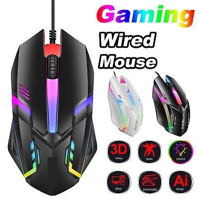 Jual X1 - MOUSE GAMING LED 7 LAMPU RGB GAMING MOUSE 800DPI / MOUSE ...