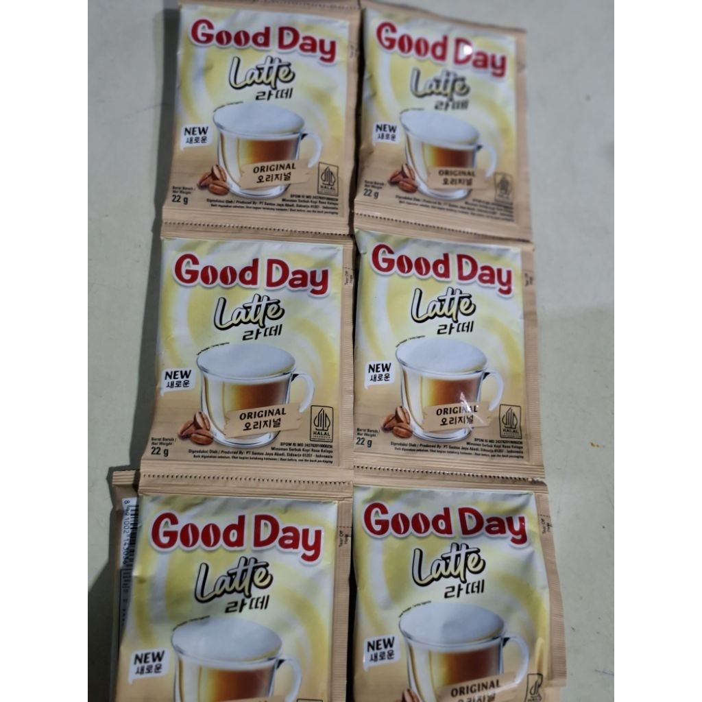 Jual KOPI GOODDAY LATTE ORIGINAL NEW RENCENG | Shopee Indonesia