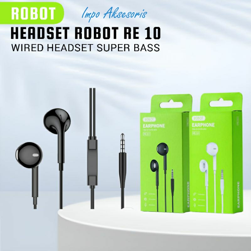 Jual ROBOT RE10 Headset Robot RE10 Earphone Bass Android iP / Impo ...