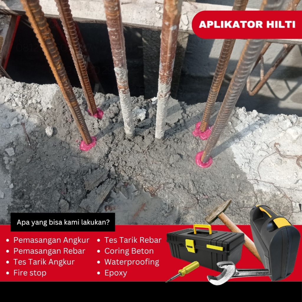 Jual Aplikator Hilti Pemasangan Besi Rebar (Beton) D25 | Shopee Indonesia