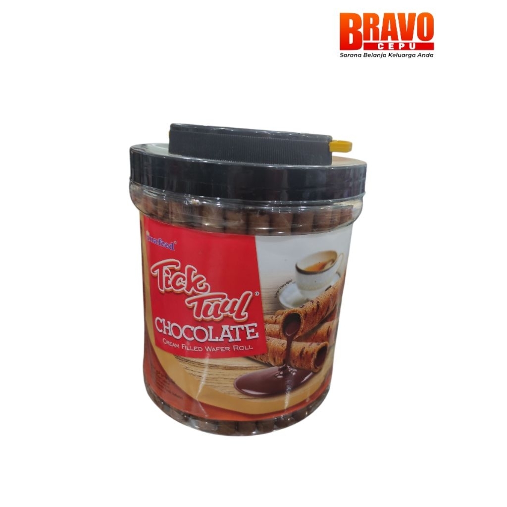 Jual Inafood Tick Tuul Chocolate Wafer Roll 500gr | Shopee Indonesia