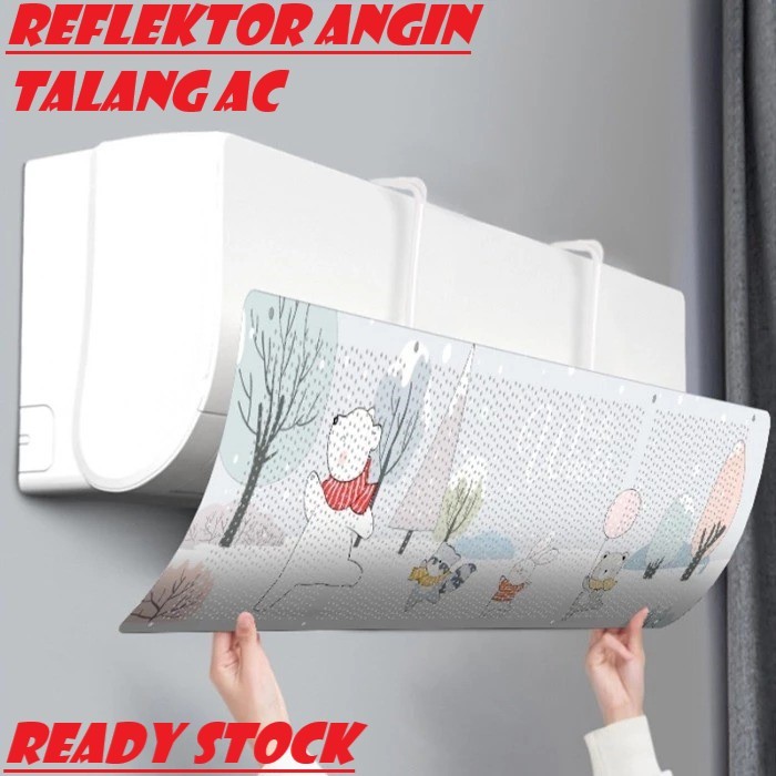 Jual Talang AC reflektor AC penutup penahan angin AC | Shopee Indonesia