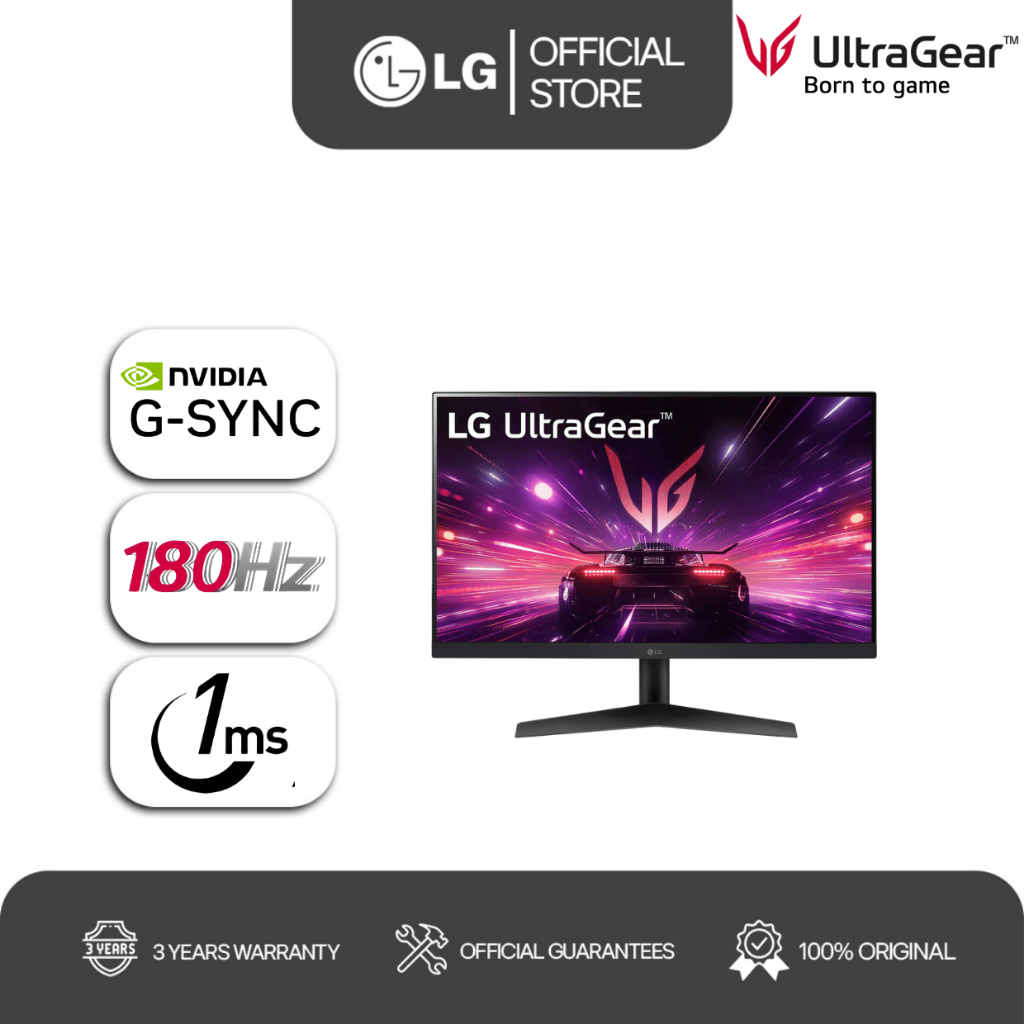 Jual LG 24” UltraGear™ Full HD IPS gaming monitor | 180Hz, IPS 1ms (GtG), HDR10 - 24GS60F-B ...