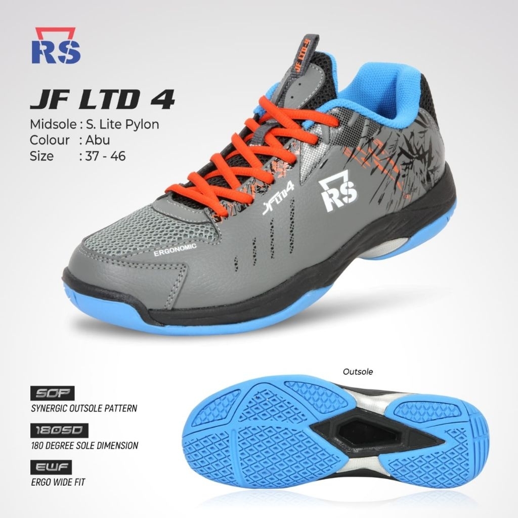 Jual sepatu RS JF LTD 4 ABU TUA/BIRU | Shopee Indonesia