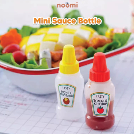Jual Noomi - Mini Sauce Bottle Isi 2 pcs | Tempat Botol Saos Mini Bento ...