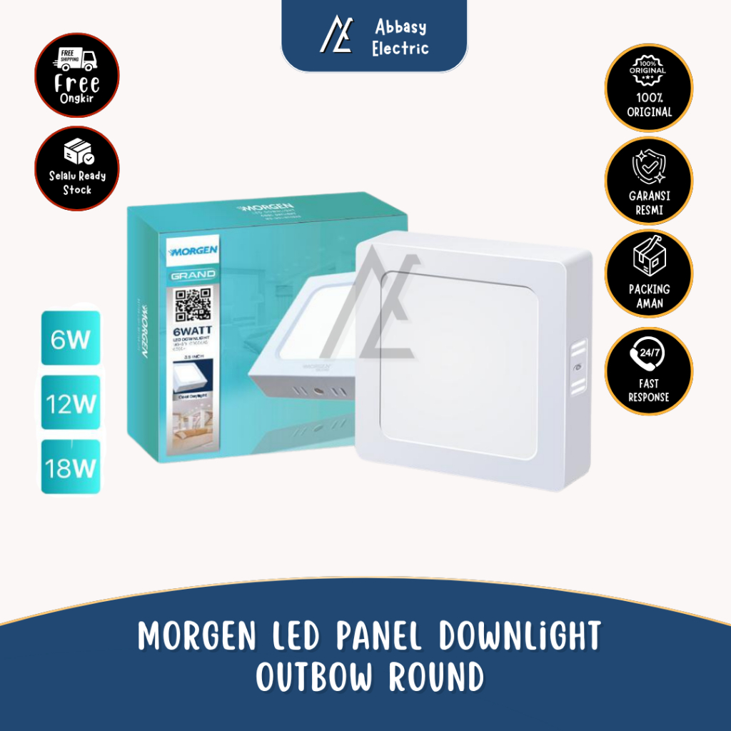 Jual Lampu Panel MORGEN LED Downlight Grand OB Outbow Square Kotak 6W ...