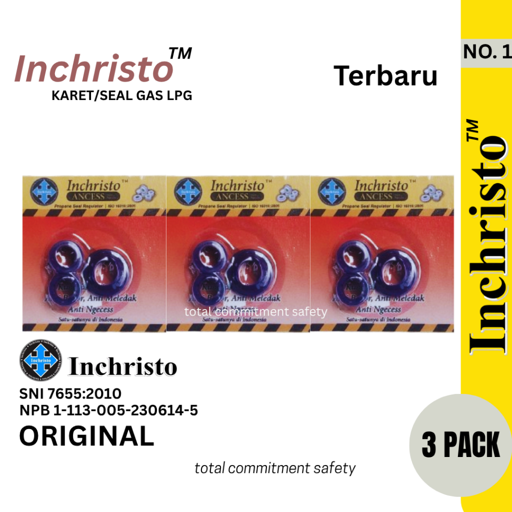 Jual Promo Harga 3 PACK inchristo BIRU - KARET GAS LPG ANTI BOCOR ...