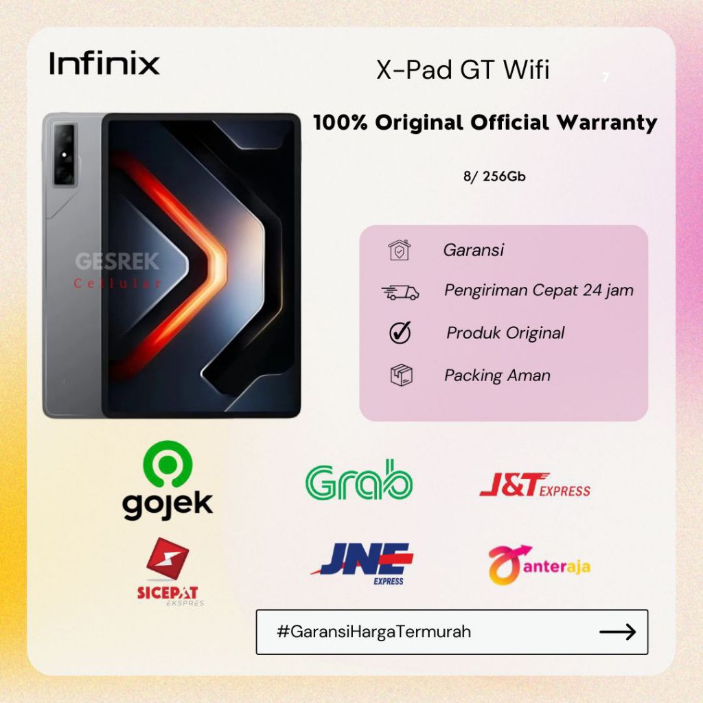 Jual Infinix X Pad GT Wifi 8/256GB - Garansi RESMI | Shopee Indonesia