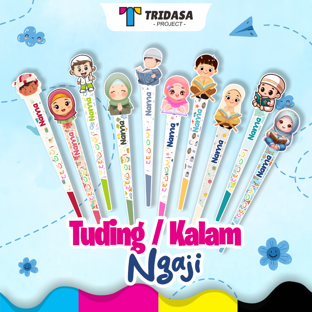 Jual TUDING KALAM NGAJI AKRILIK CUSTOM NAMA ANAK LUCU SEHARI JADI ...