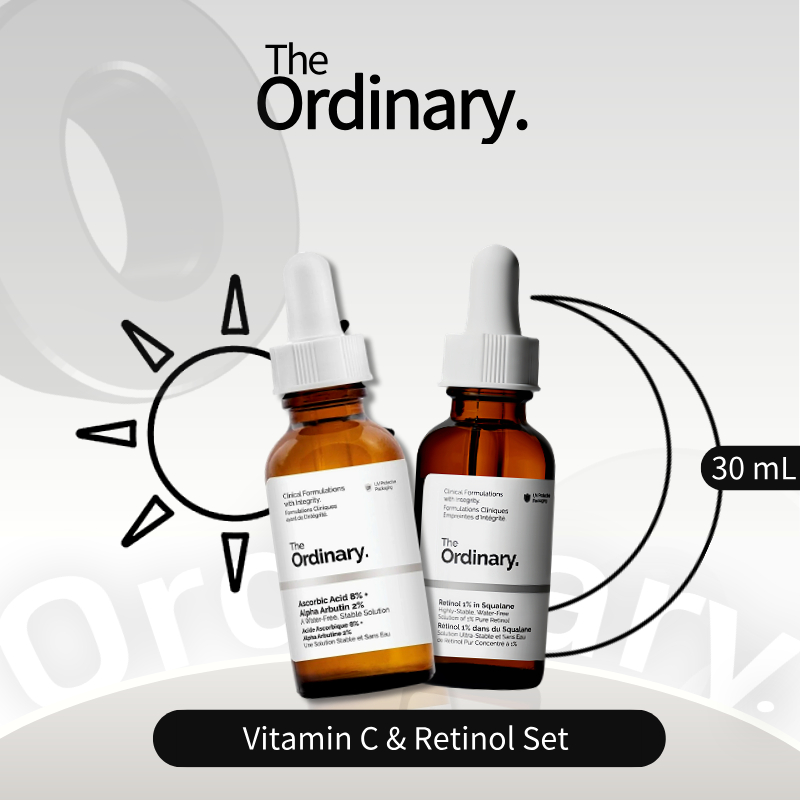 Jual The Ordinary Vitamin C & Retinol Set / Morning Prevent & Night ...