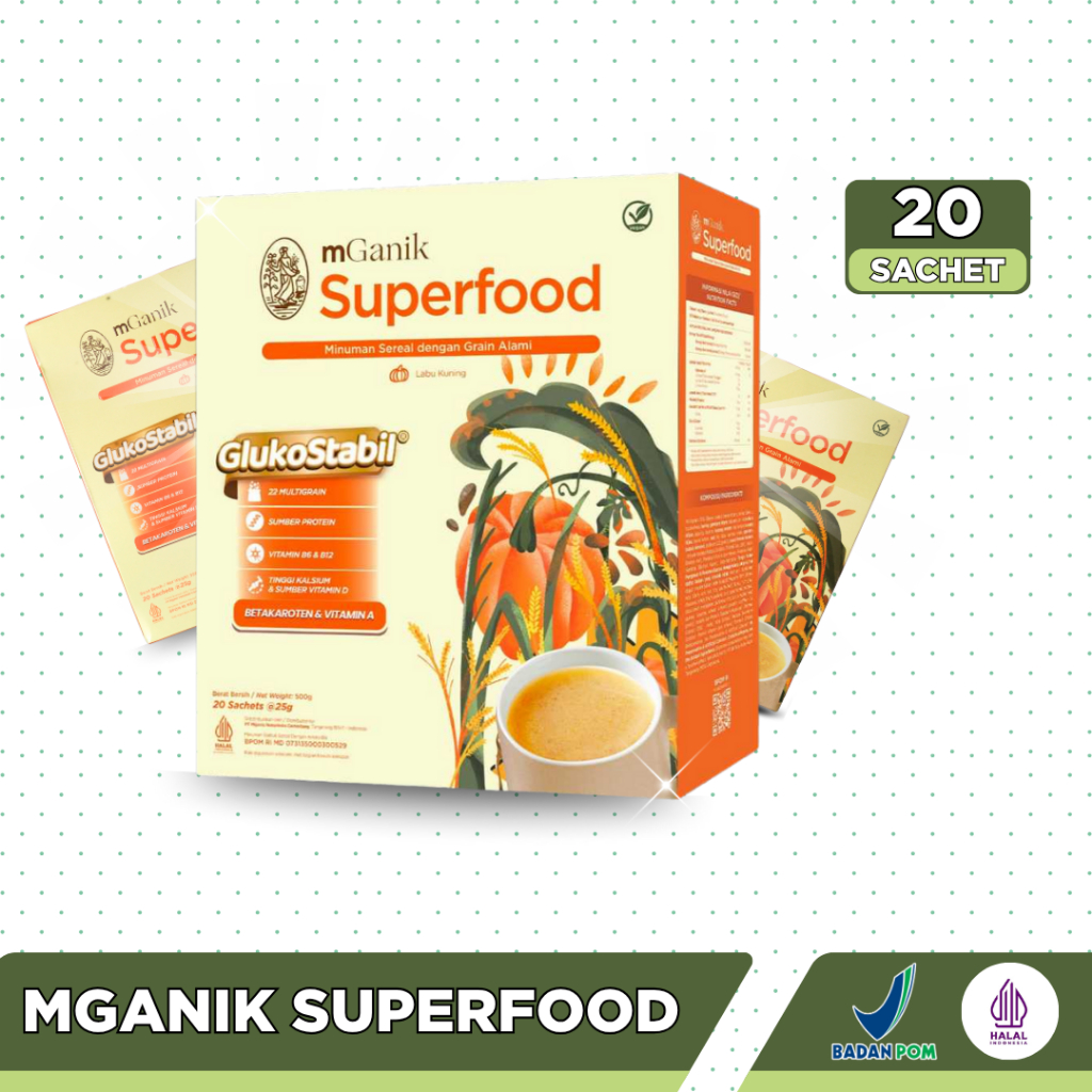 Jual Mganik Superfood Pumpkin Multigrain 500 Gram 20sachet Mganic M ...