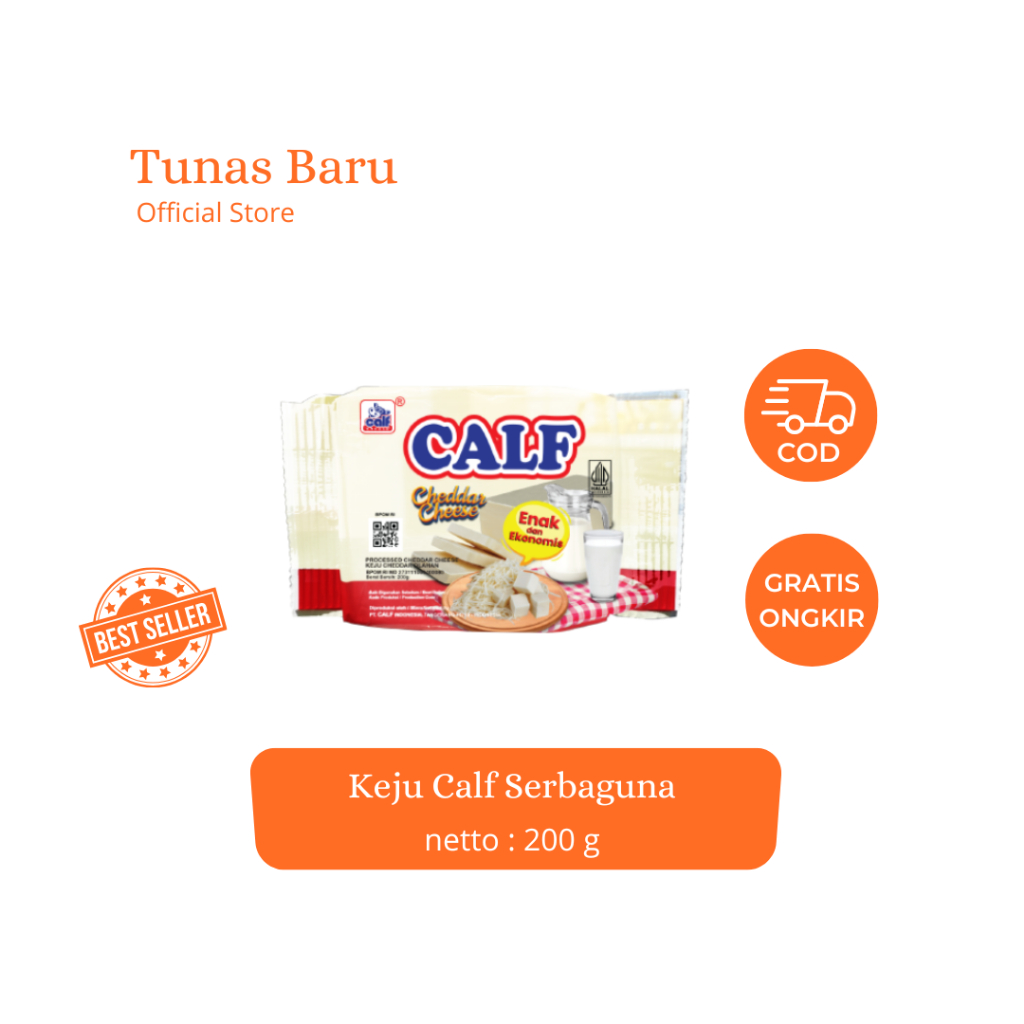 Jual Calf Cheddar 200gr - Keju Original Produk | Shopee Indonesia