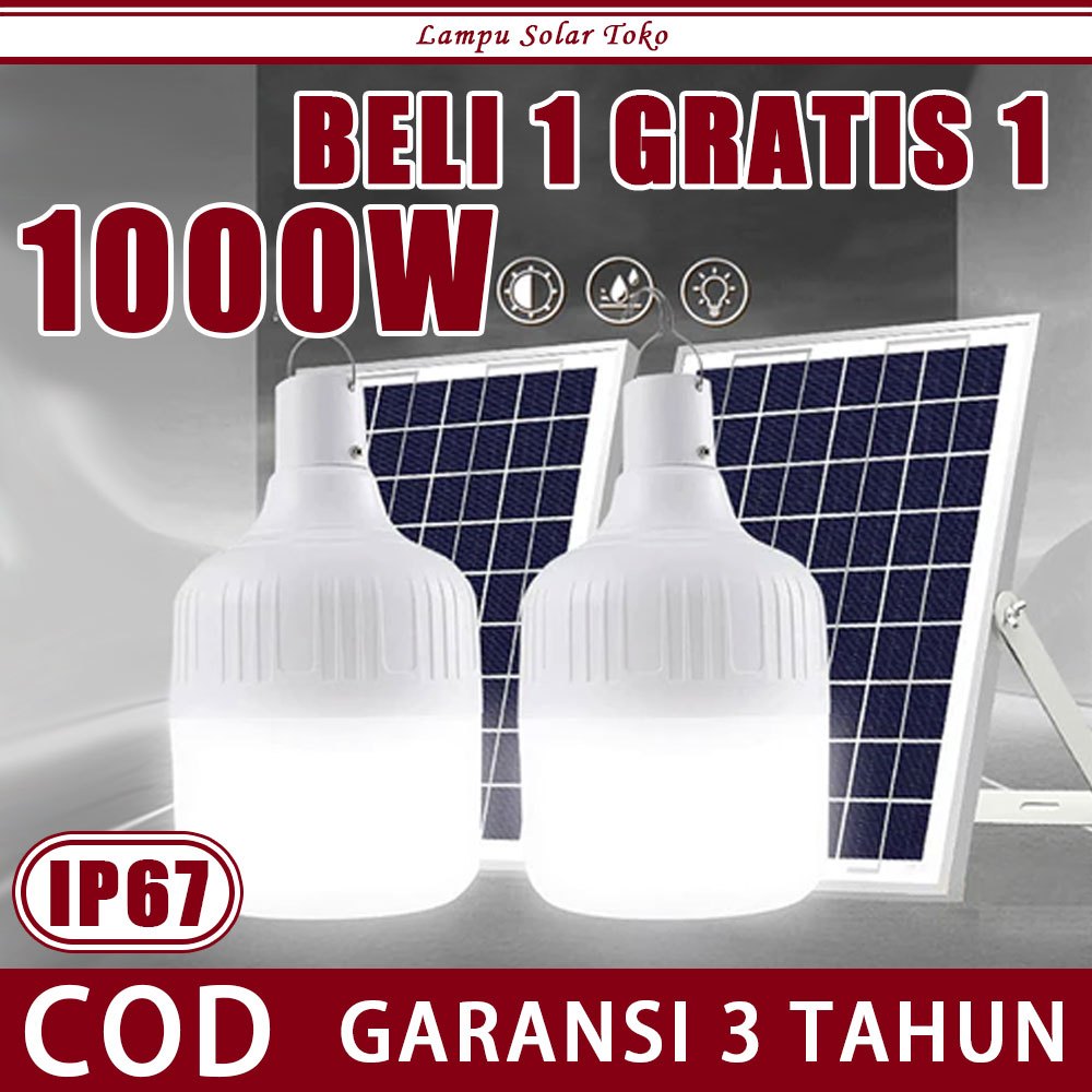 Jual 【Beli 1 gratis 1】Lampu Solar Toko Lampu Tenaga Surya【Radar Sensor ...