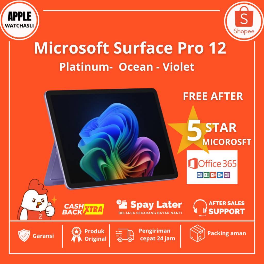 Jual New Microsoft Surface Pro 12 2025 Snapdragon Processor 256GB 512GB ...