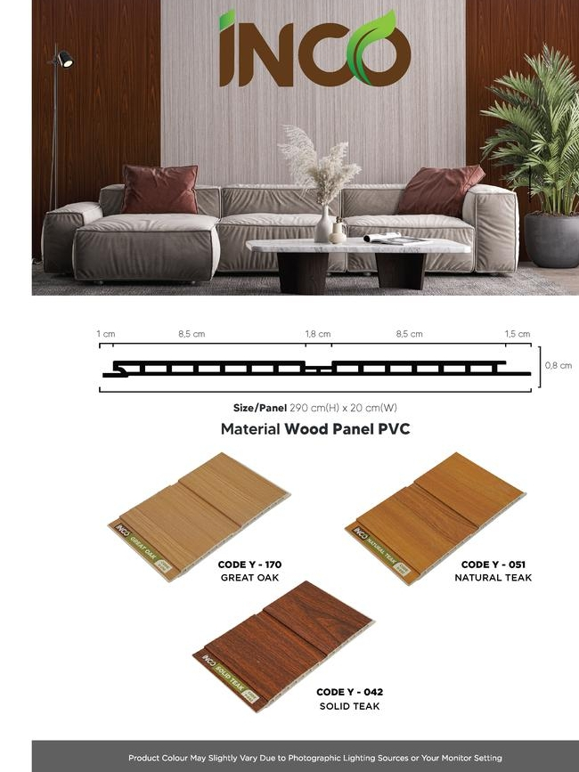 Jual Wallpanel INCO Series Y Tebal 1cm Motif Kayu / Wood Panel Wood ...