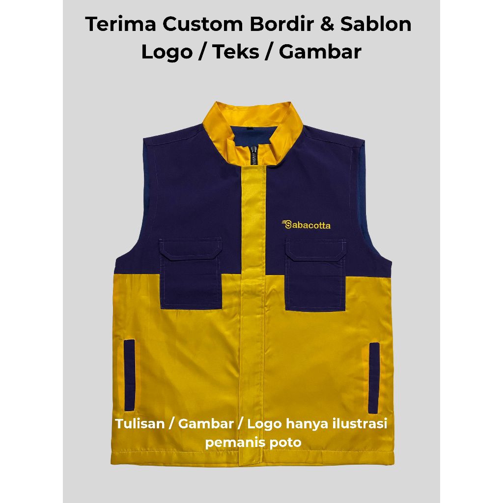 Jual Rompi Safety Custom Bordir / Sablon | Shopee Indonesia