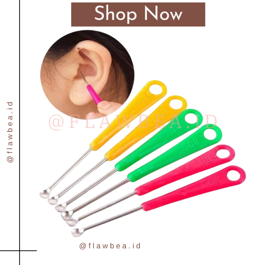 Jual FLAWBEA.ID - [WARNA] KOREK KUPING BESI GAGANG PLASTIK WARNA ...