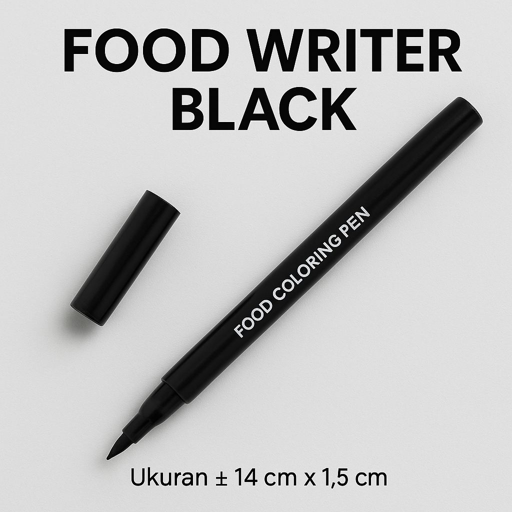 Jual Food Pen Marker Black | Spidol Makanan Aman Food Grade | Food ...