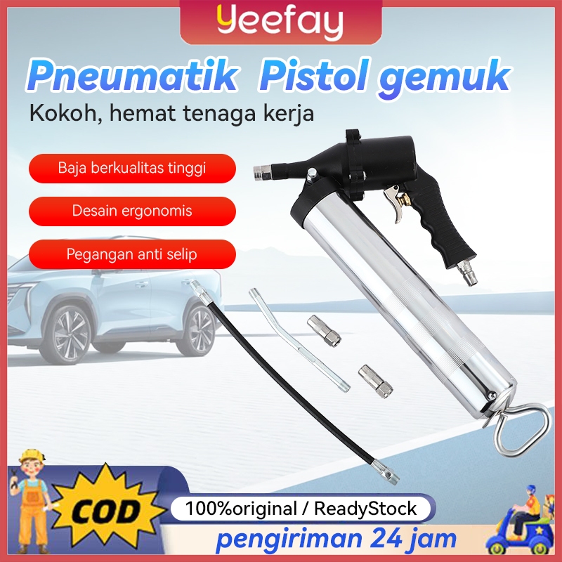 Jual ⭐100% baja tahan karat⭐400cc Air Grease Gun Lubricator Gun Pompa ...