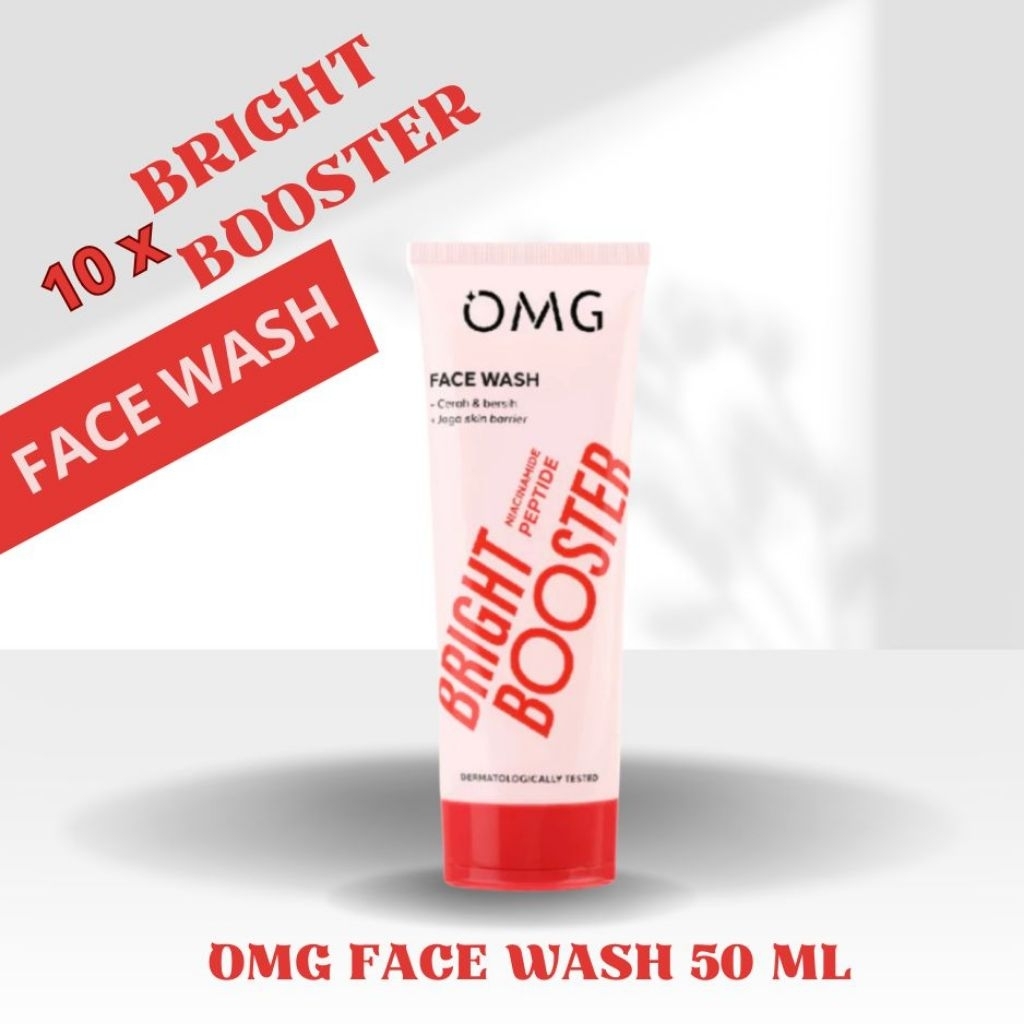 Jual FACE WASH OMG Oh My Glow Bright Booster 50Ml | Shopee Indonesia