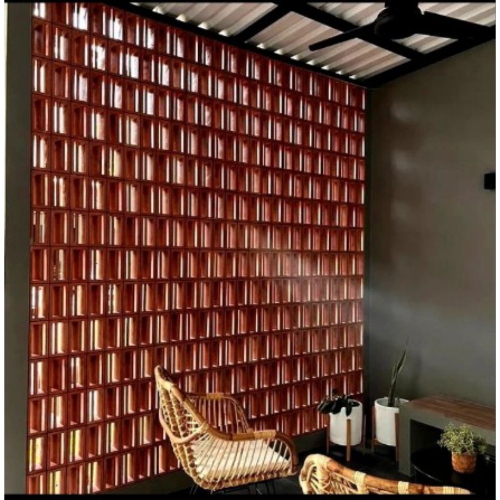 Jual roster terakota nako 10x20/lubang angin/minimalis/Ventilasi udara ...