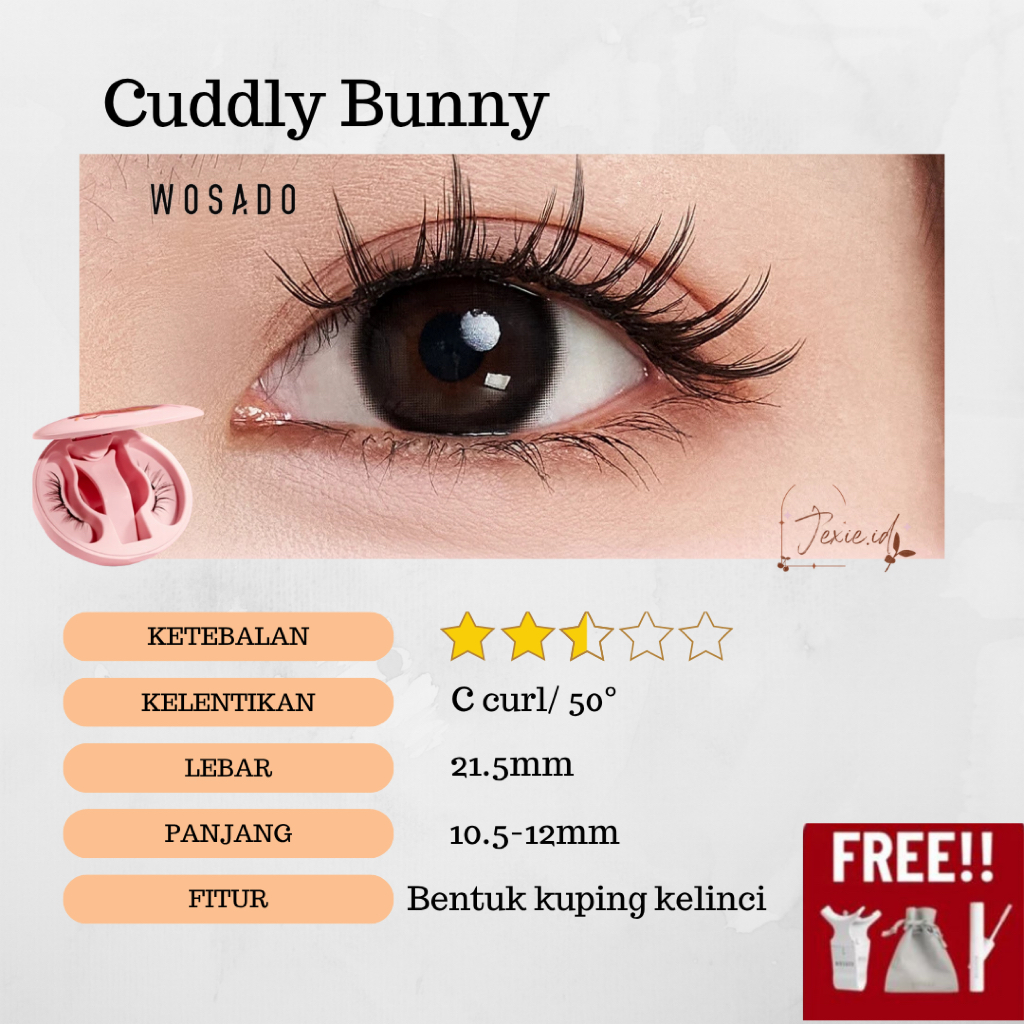 Jual [READY] WOSADO X ZOOTOPIA DISNEY MAGNETIC EYELASH ORIGINAL FREE ...