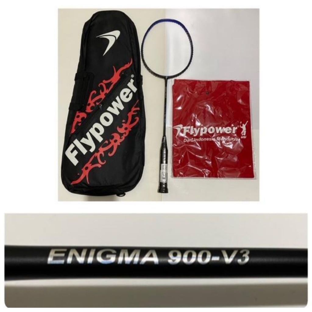 Jual raket flypower enigma 900 V3 original(free senar ultimax) | Shopee ...