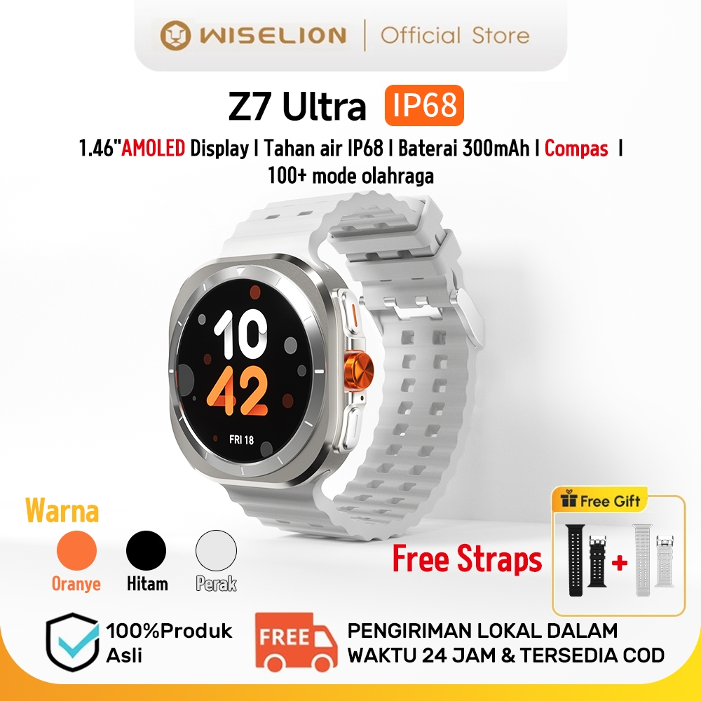 Jual WISELION Z7 Ultra Outdoor Smartwatch |IP68 Waterproof|Compass ...