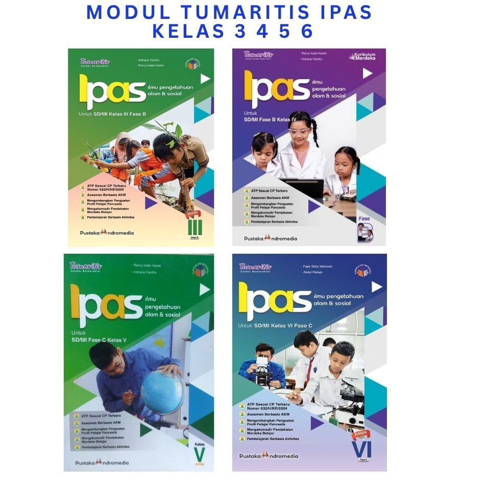 Jual Buku Modul Tumaritis Kelas 3 4 5 6 IPAS Kurikulum Merdeka Modul ...