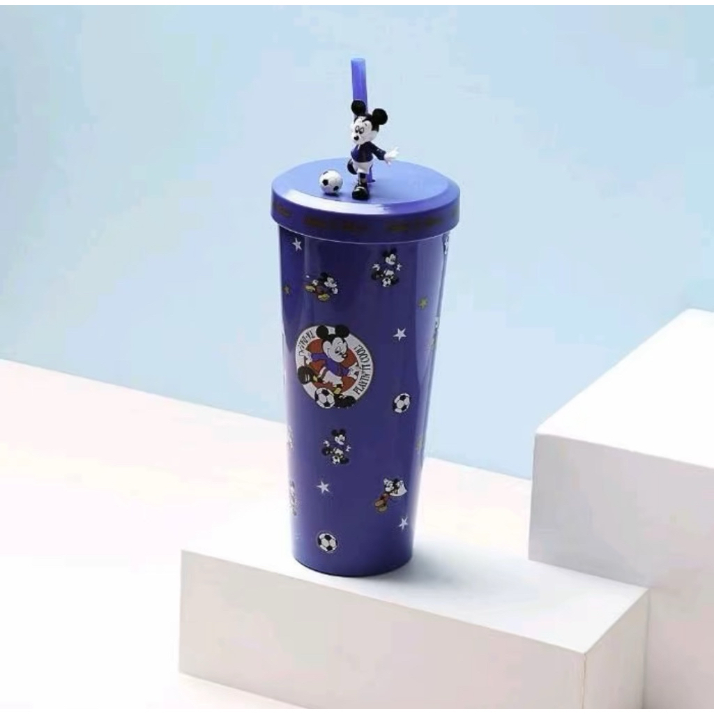 Jual MINISO X DISNEY MICKEY MOUSE SPIRT TUMBLR WITH STRAW | Shopee ...