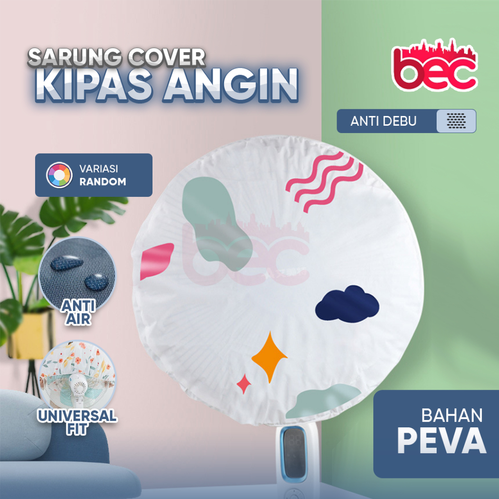 Jual [3Pcs] Sarung Cover Kipas Angin 50cm Anti Debu | Fan Cover Penutup ...