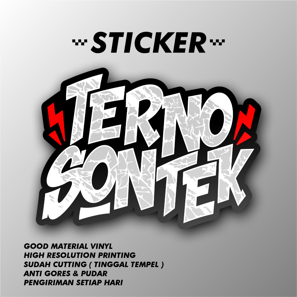 Jual Sticker Terno Sontek Viral Terbaru Print Cutting Sudah Potongan ...