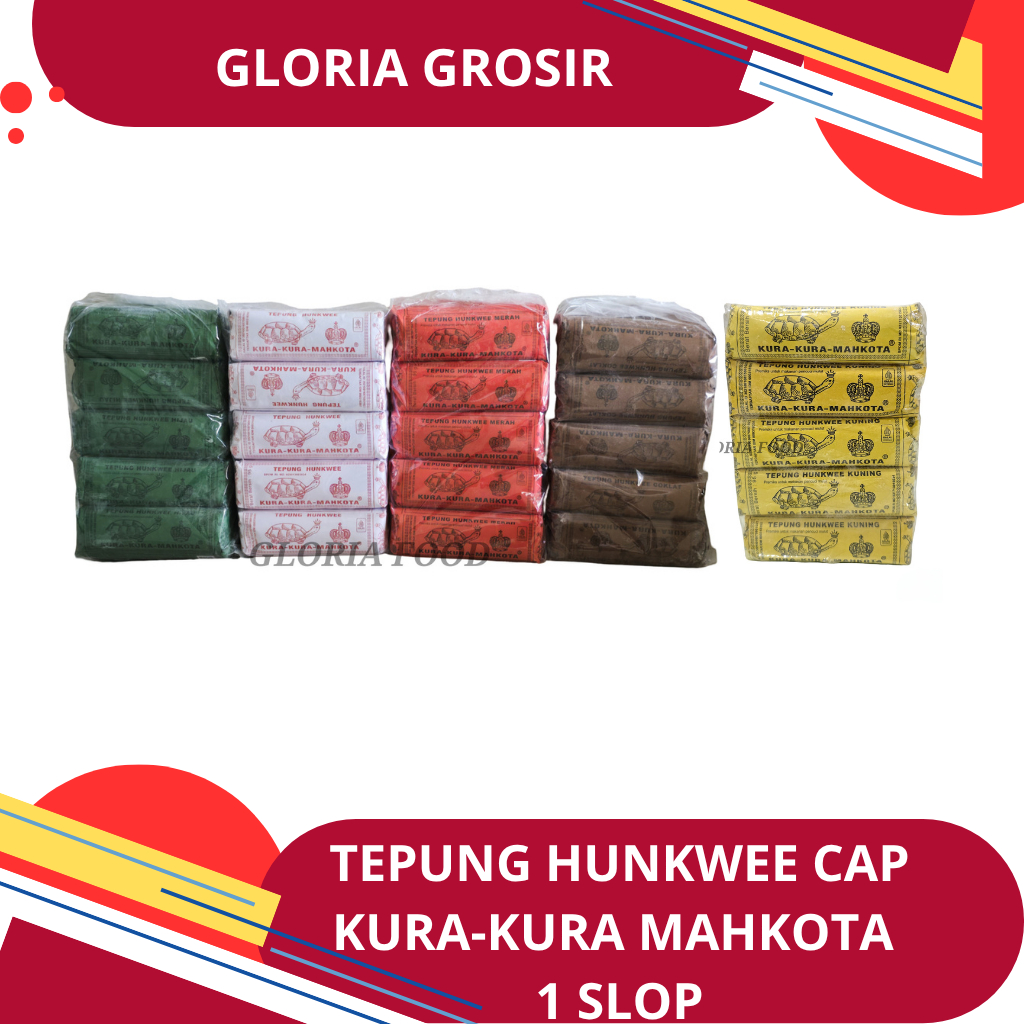 Jual TEPUNG HUNKWE cap KURA KURA - 1 pak isi 10 pcs @ 95 gram | Shopee ...