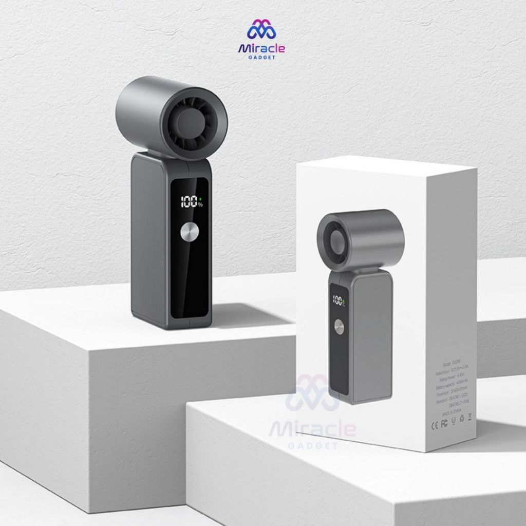 Jual MIRACLE Kipas Angin Mini Turbo 100 Gear | 21000RPM | Digital ...