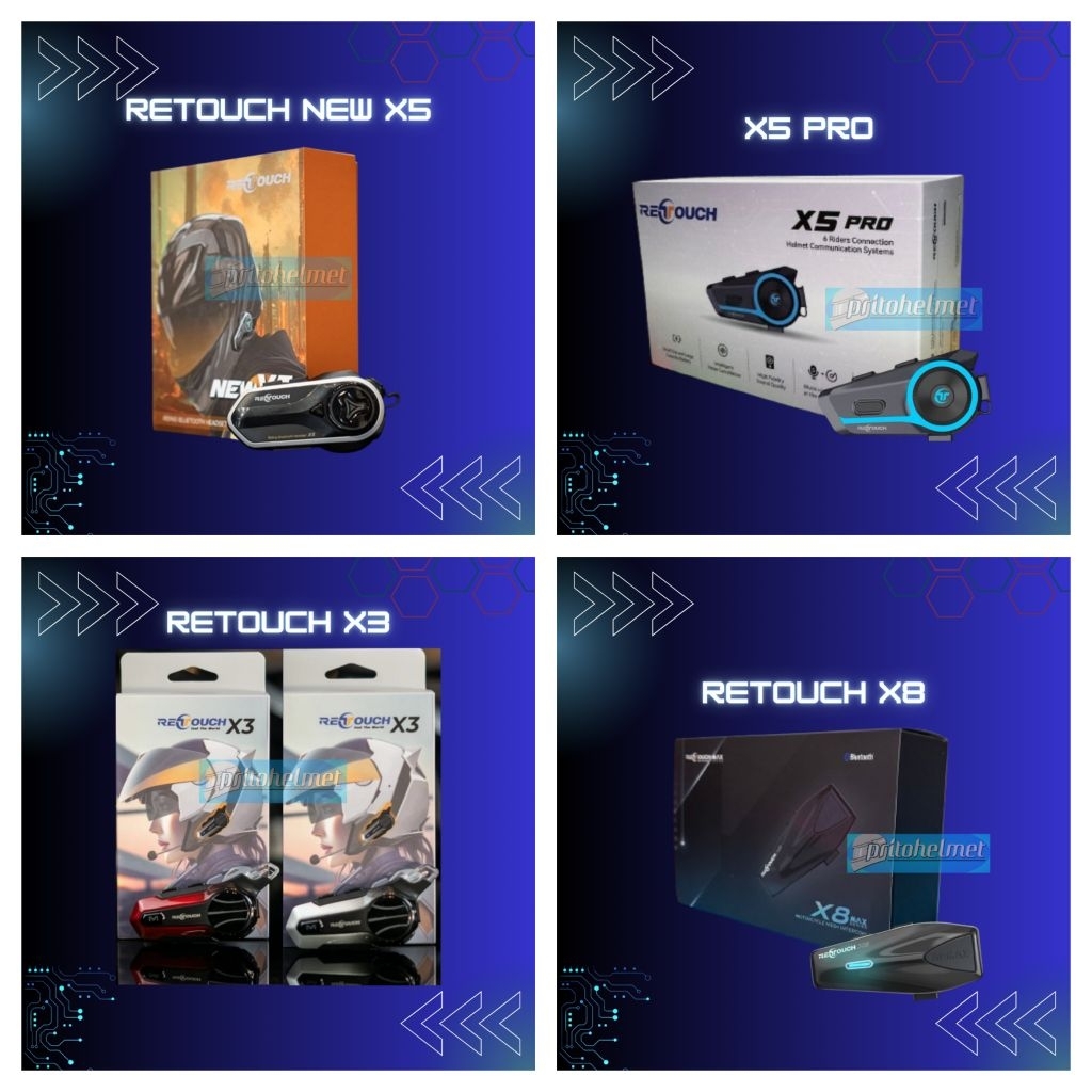 Jual Intercom Retouch X3 X5 X5 Pro X8 All Varian | Shopee Indonesia