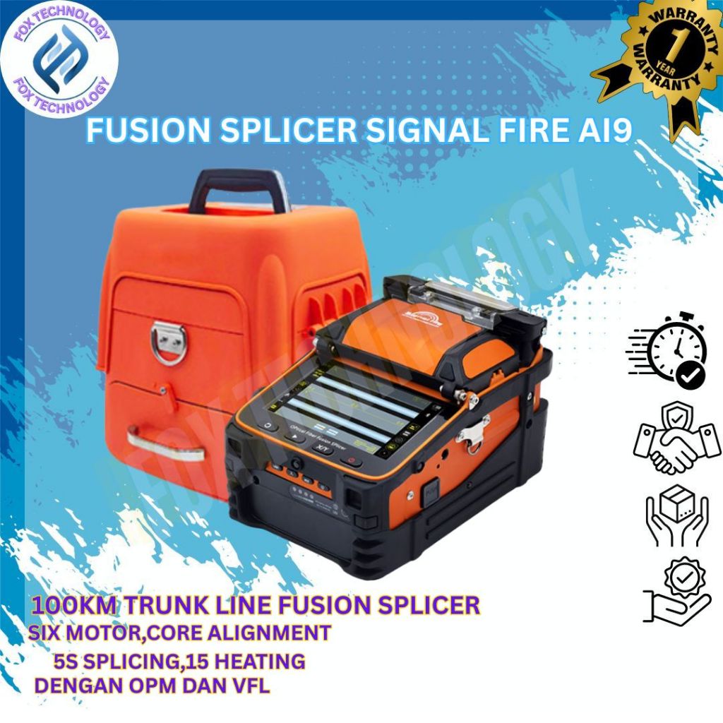 Jual Alat Penyambung Fiber Optik Signal Fire AI9 - Fusion Splicer + OPM ...