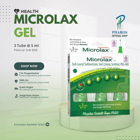 Jual Microlax Gel - Box Isi 3 Tube @ 5 mL Atasi Sembelit (Susah Bab ...
