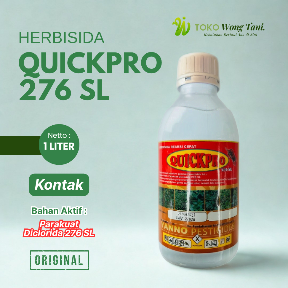 Jual Herbisida Kontak QUICKPRO 276SL isi 1L Original YANNO ...