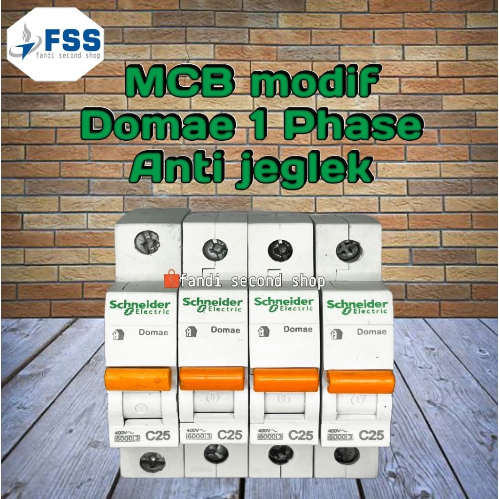Jual MCB Modif 5ch31d3r tipe Domae 1 phase Anti jeglek | Shopee Indonesia