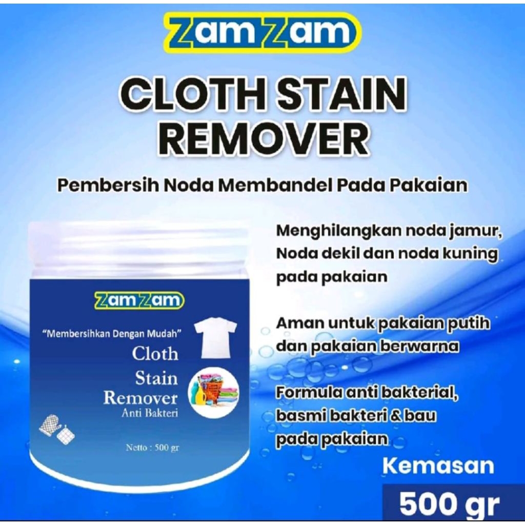 Jual zenin cloth stain remover pembersih noda membadel pada pakaian ...