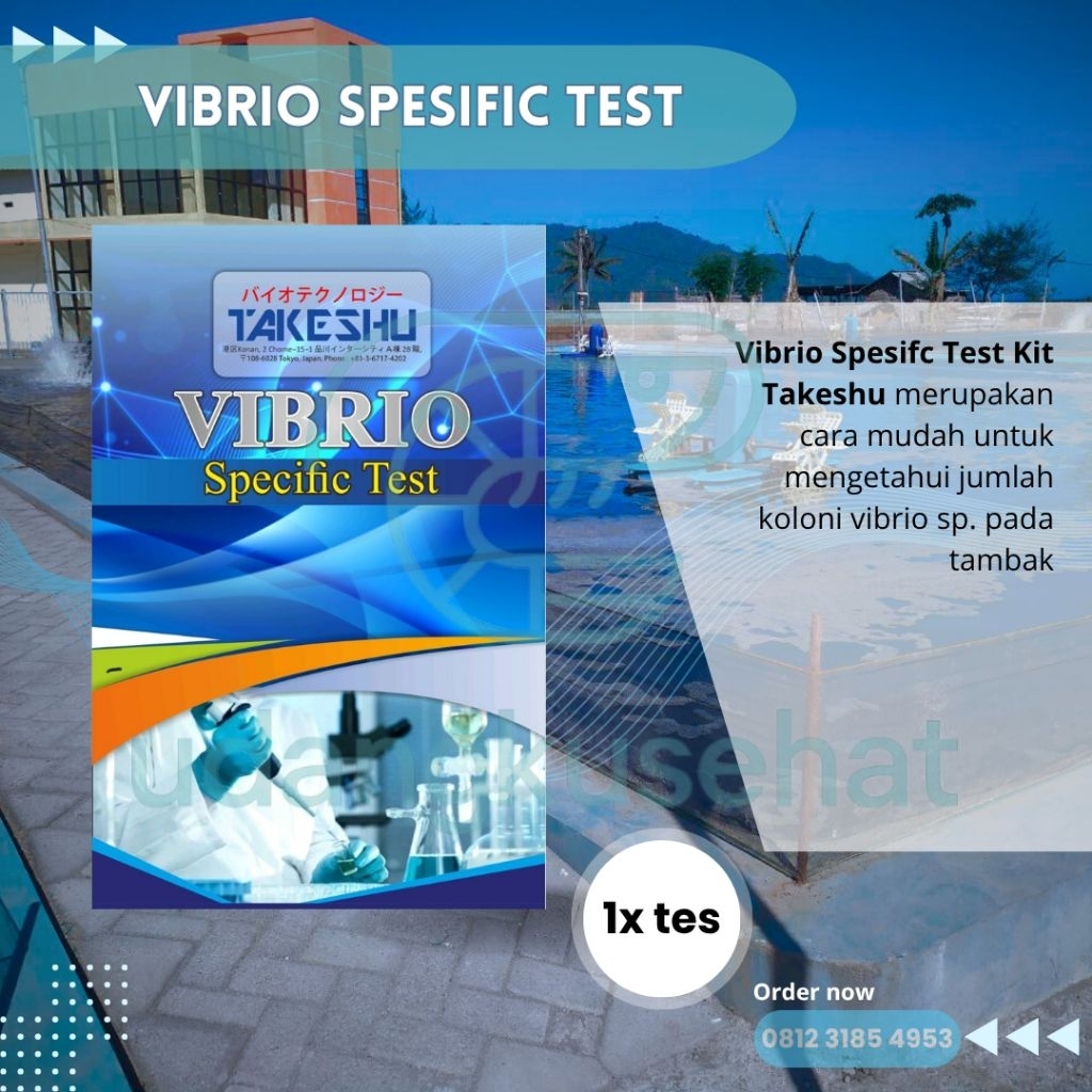 Jual TEST KIT Vibrio Rapid Test Vibrio Takeshu Asia Pasific | Shopee ...