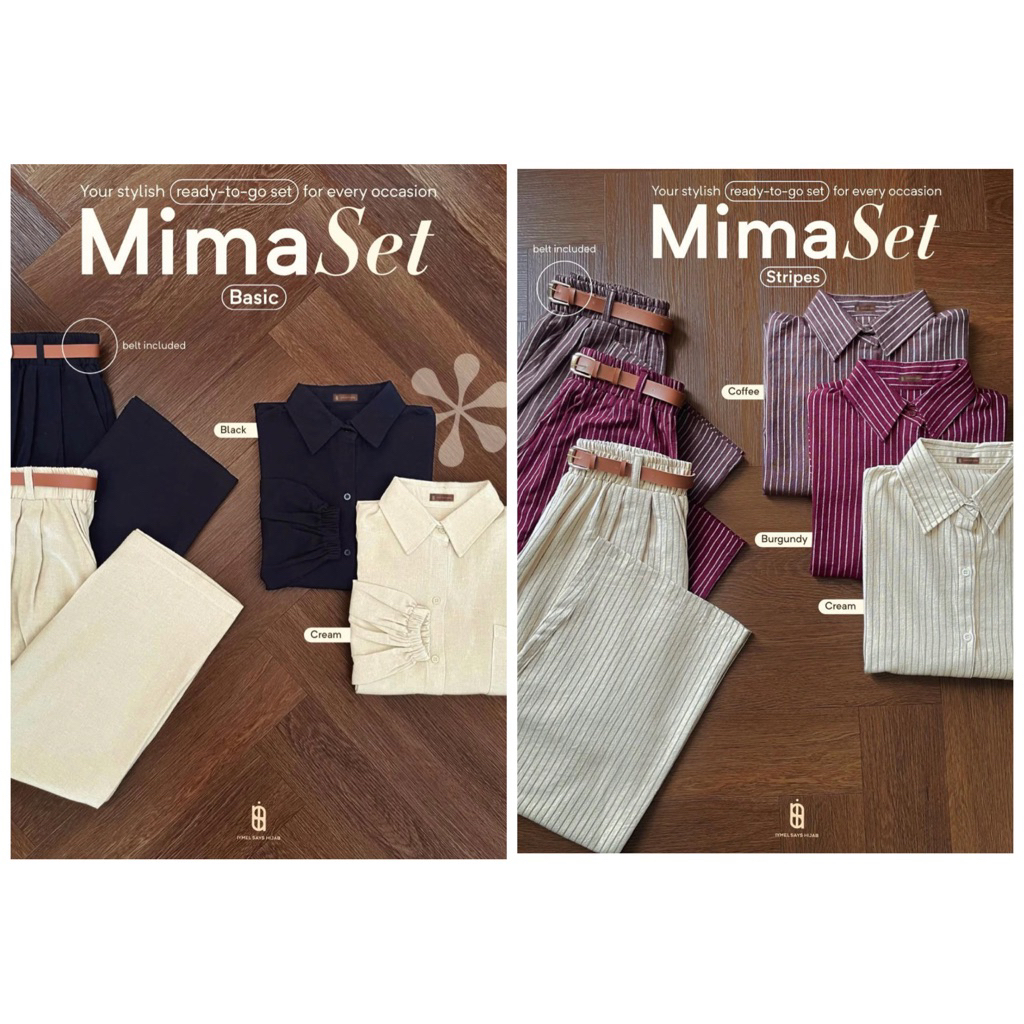 Jual MIMA SET BASIC STRIPES ISH (OPEN PO) | Shopee Indonesia