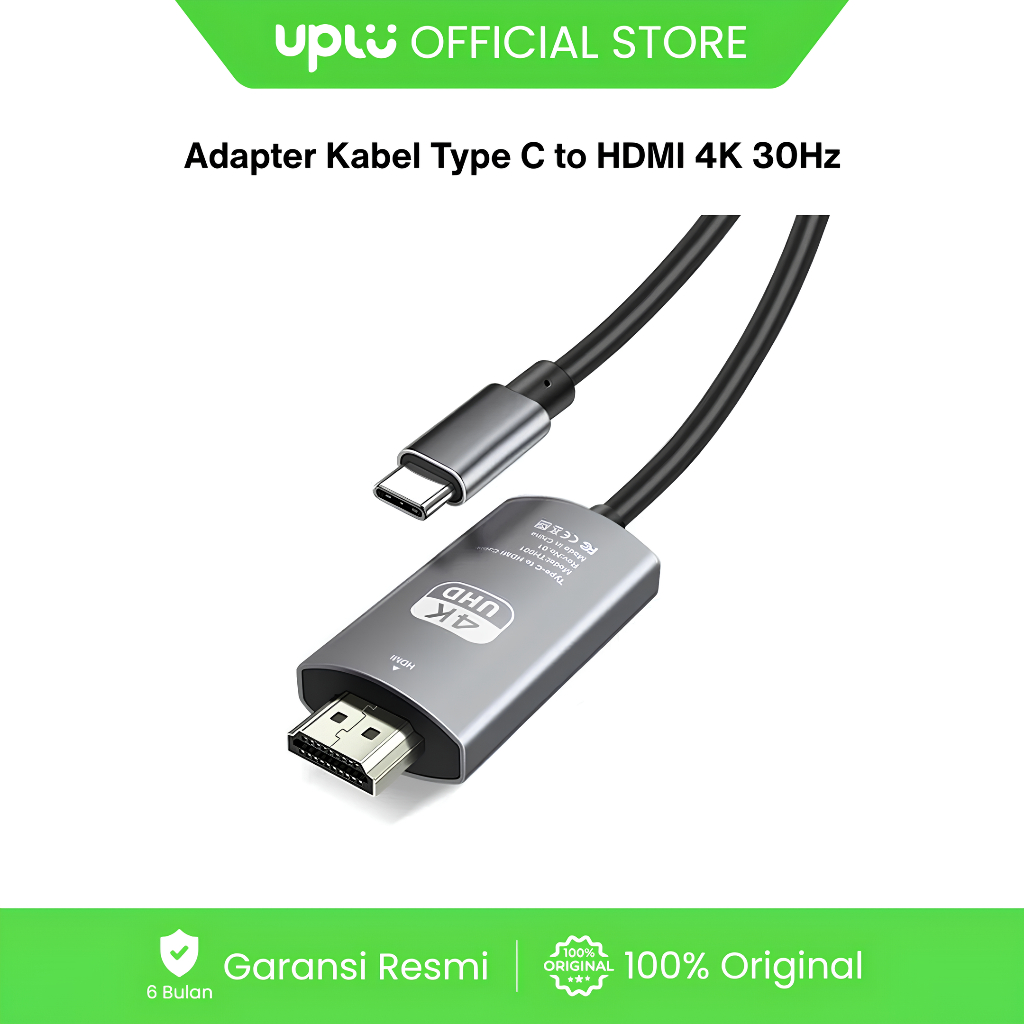 Jual UPLU Kabel HDMI to Type C 4K 30Hz 1080 UHD Adapter Converter High ...