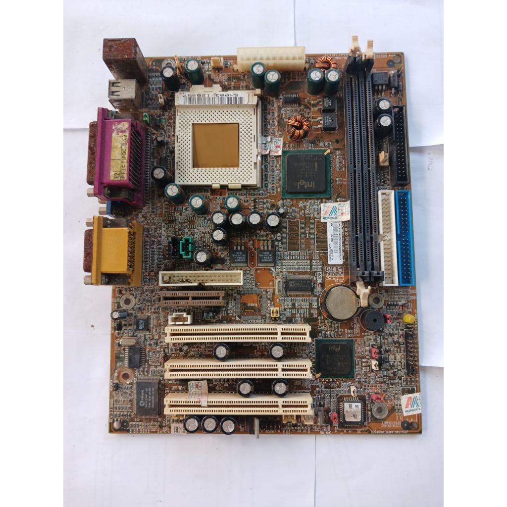 Jual motherboard mainboard mobo chip 2 mati jadul vintage | Shopee ...
