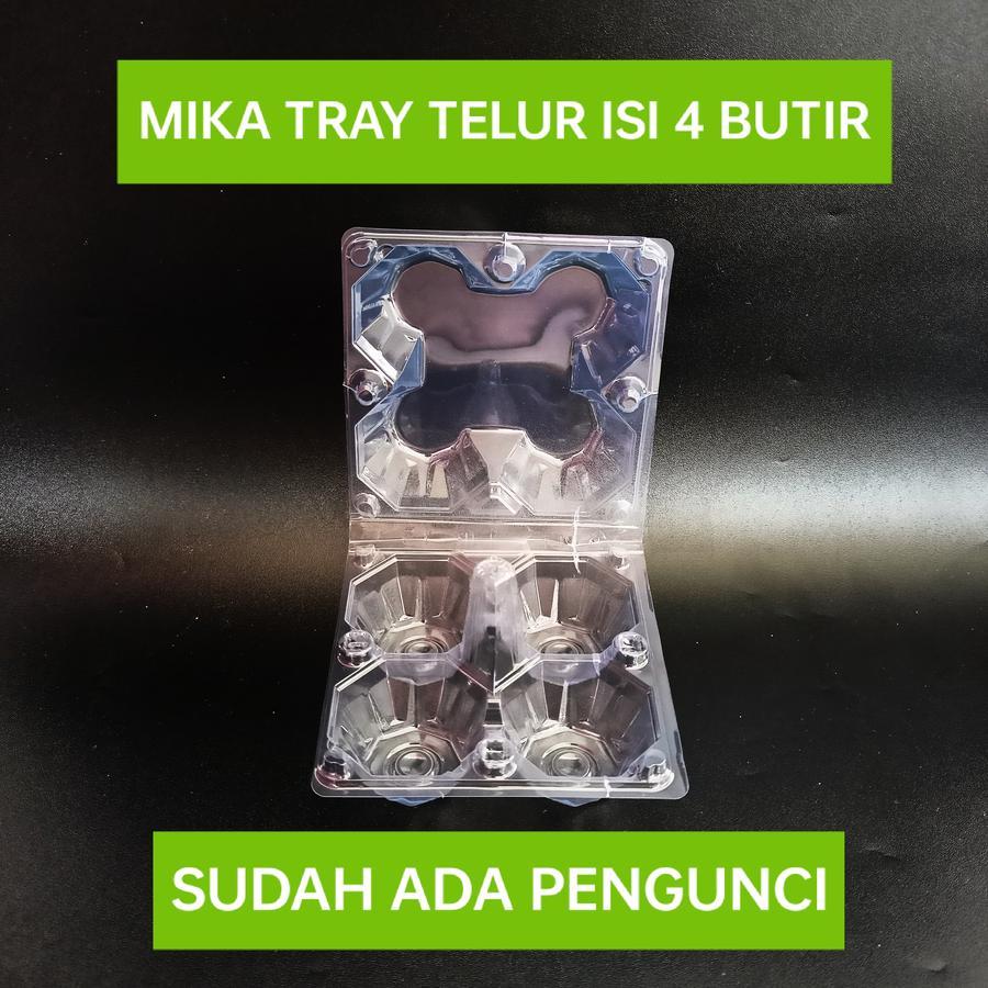 Jual [50 PCS] Mika Telur 4 Butir Kancing / Egg Tray / Tray Telur 4 ...